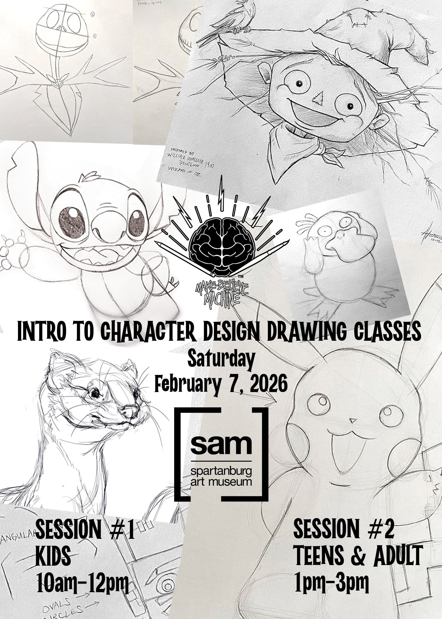 Intro to Character Design & Drawing with Make-Believe Machine (Teens ...